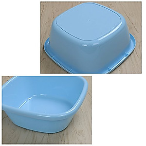 Doryh 12 Quart Plastic Square Washbasin, Set of 3