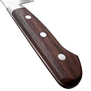 MASAMOTO CT Japanese Gyuto Chef's Knife 8.2" (210mm) Made in JAPAN, Kitchen Chef Knife, Sharp Japanese Carbon Steel Blade, Rosewood Handle, Brown