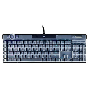 Silicone Keyboard Skin Cover Compatible for Corsair K100 RGB Mechanical Gaming Keyboard, Corsair K100 RGB Optical-Mechanical Gaming Keyboard (Clear)