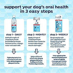 TropiClean Fresh Breath Certified Wellness Collection Dental Health Solution | Hip and Joint Support | VOHC Accepted | 16 oz