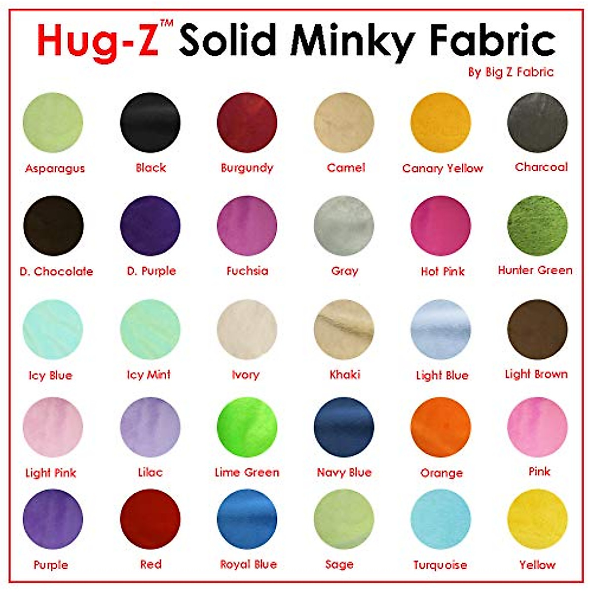 Solid Soft Minky Fabric Hug-Z™ by The Yard DIY Baby Blankets Decor Clothing Snuggle (Kelly Green)