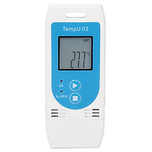 USB Temperature and Humidity, Data Loggers Recorders Data Acquisition Recorder, Temperature Humidity Data Logger PDF CVS Report with LCD Display 32000 Points for Warehouse, Logistics Transportation, C