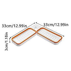 Plastic Baskets for Kitchen Organization and Storage, Hand-Washing Sink,Dual-Purpose Shelf Corner Foldable Wall-Mounted Storage Rack No Drilling Storage Rack Beside