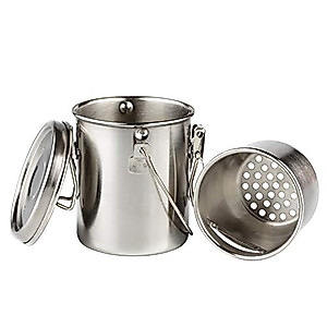 MYARTOOL Paint Brush Washer, Portable Leak-Proof Brush Cleaner with Lid and Filter Screen, 3-1/4" tall x 3" dia.