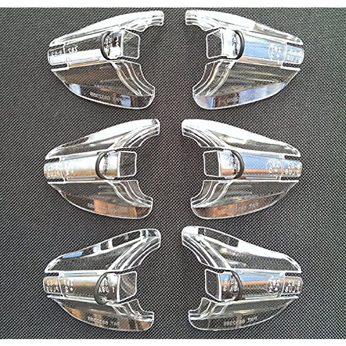 OBOLTS B52 Clear Safety Glasses Side Shields for Medium to Large Glasses (3 Pair)