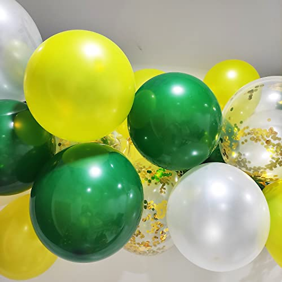 Graduation Party Decorations 2023 Yellow and Green Balloons/Green Yellow Gold Party Decorations/Yellow Green Gold Balloons of 20pcs for Green Yellow Graduation 2023/Tractor Birthday Decorations