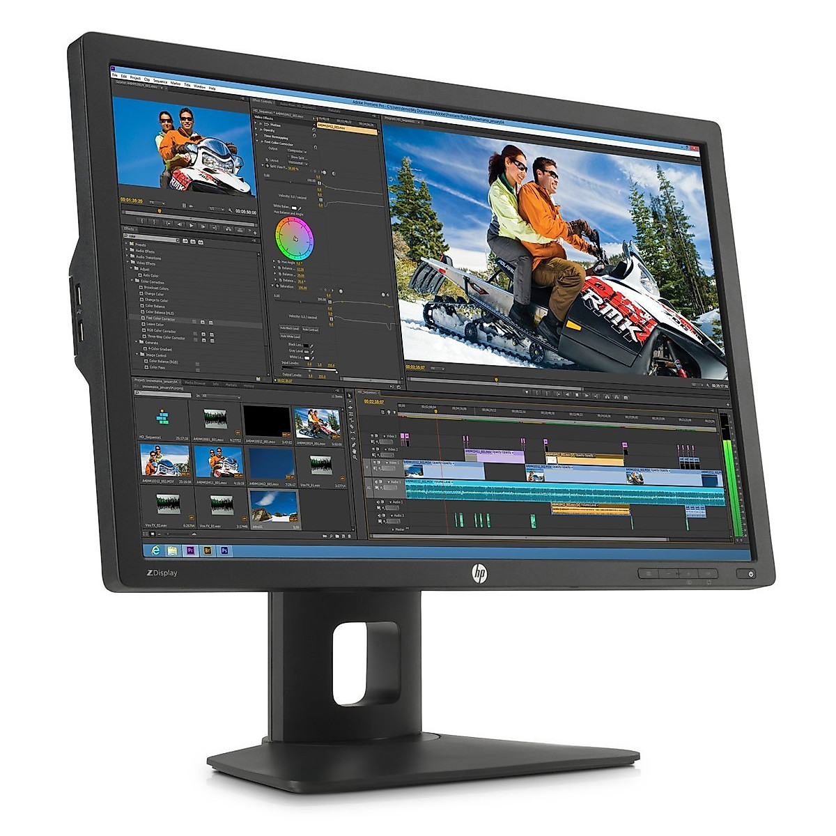 HP Z24i 24 Inch WideScreen 1920x1200 IPS LED-backlit LCD Monitor (D7P53A4) with USB Hub Monitor Black