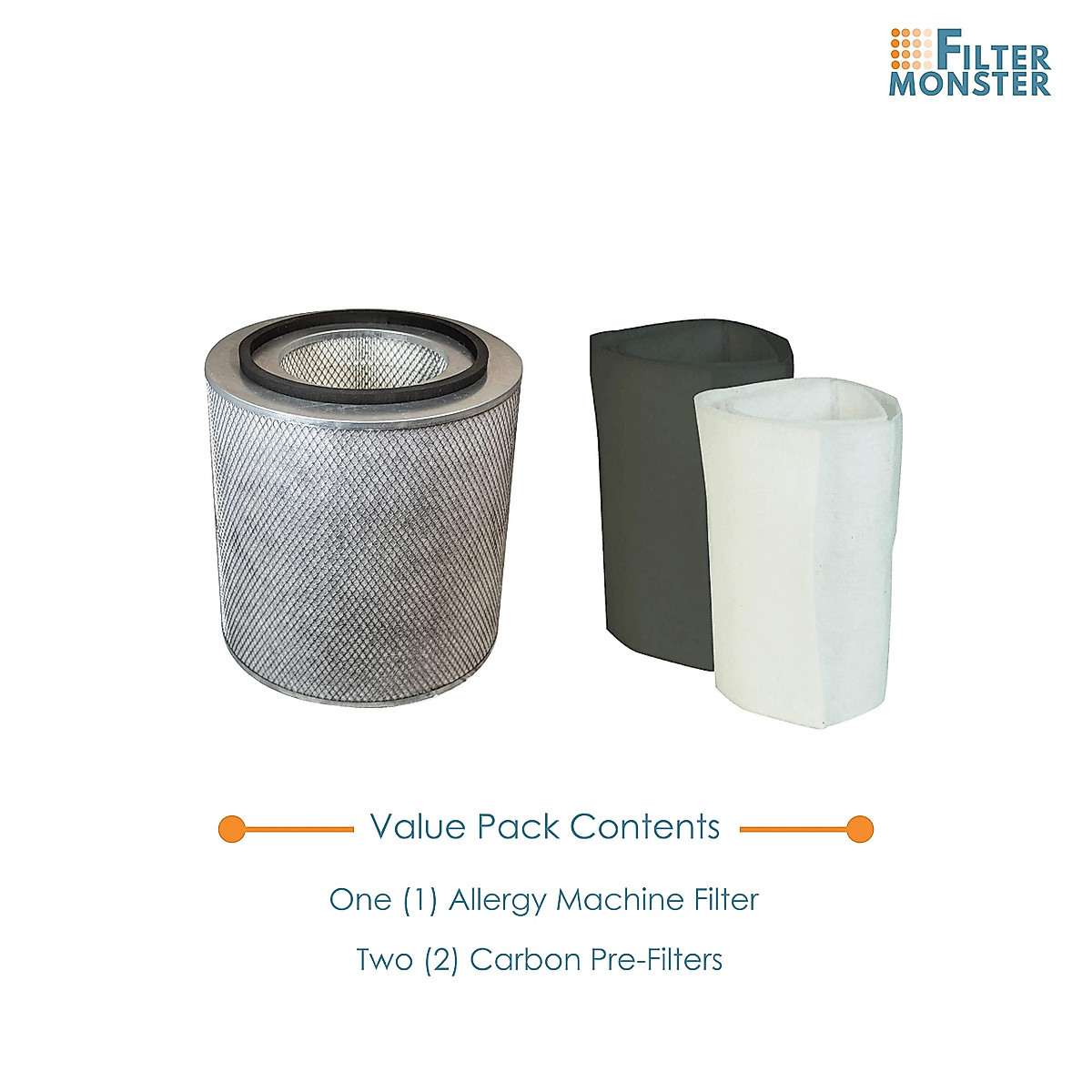 Filter-Monster Replacement Filter Compatible With Austin Air Bedroom Machine (HM402) with Pre-Filter