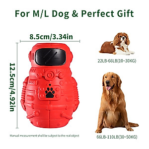 Dog Puzzle Toys for Aggressive Chewers for Large Medium Dogs Enrichment Toys Stimulation Toys Indestructible Durable Tough Rubber Dog Food Toys Dog Chew Squeaky Toys Treat Dispensing Dog Toys