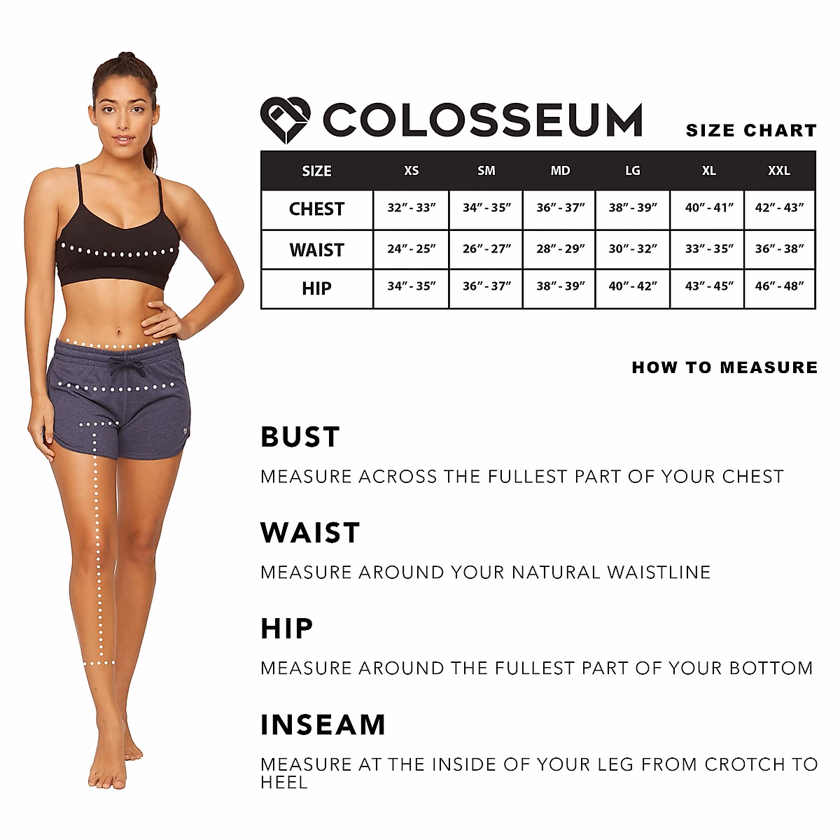 COLOSSEUM Active Women's Simone Cotton Blend Yoga and Running Short (Black, Small)