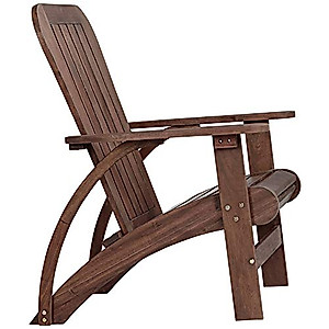 Teal Island Designs Dylan Dark Wood Outdoor Adirondack Chair