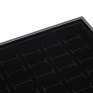 2 Pack Ring Display Tray Velvet, 100 Slot Foam Jewelry Organizer for Storage (13.8x9.5 x1.3 in)