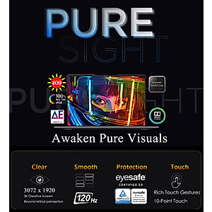 Lenovo Slim 7 Pro X 14.5" 3K 120Hz 400Nits 100% sRGB TÜV Touch Slim Laptop-AMD Ryzen 9 6900HS(>i7-280P)-RTX 3050-32GB 6400MHz-WiFi6-Backlit-BT-Eyesafe-Eshutter-Win 11-W/Mouse Pad(32GB RAM | 1TB SSD)