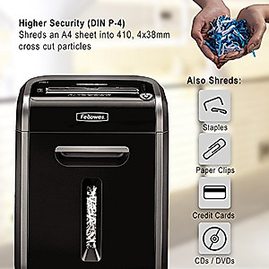 Fellowes Powershred 79Ci 16 Sheet Cross Cut Paper Shredder for The Small or Home Office with 100 Percent Jam Proof, SafeSense and Silent Shred