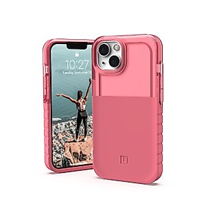 URBAN ARMOR GEAR [U by UAG Designed for iPhone 13 Case Red Clay Dip Slim Lightweight Stylish Trendy Translucent Shock Absorbing Antimicrobial PC TPU Modern Protective Phone Cover, [6.1 inch Screen]