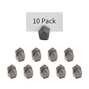 watchget Place Card Holder, Concrete Table Number Holders Small Size Table Card Holder Menu Stands for Home Cafe Shop Wedding Party, 10Pcs