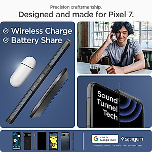 Spigen Tough Armor Case Compatible with Google Pixel 7 - Metal Slate
