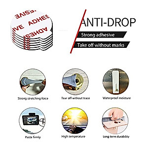 Very High Bond Sticky Adhesive, AZXYI 6 Pack Socket Sticky Adhesive Replacement Kit, Double-Sided Stickers for Collapsible Grips Socket Base