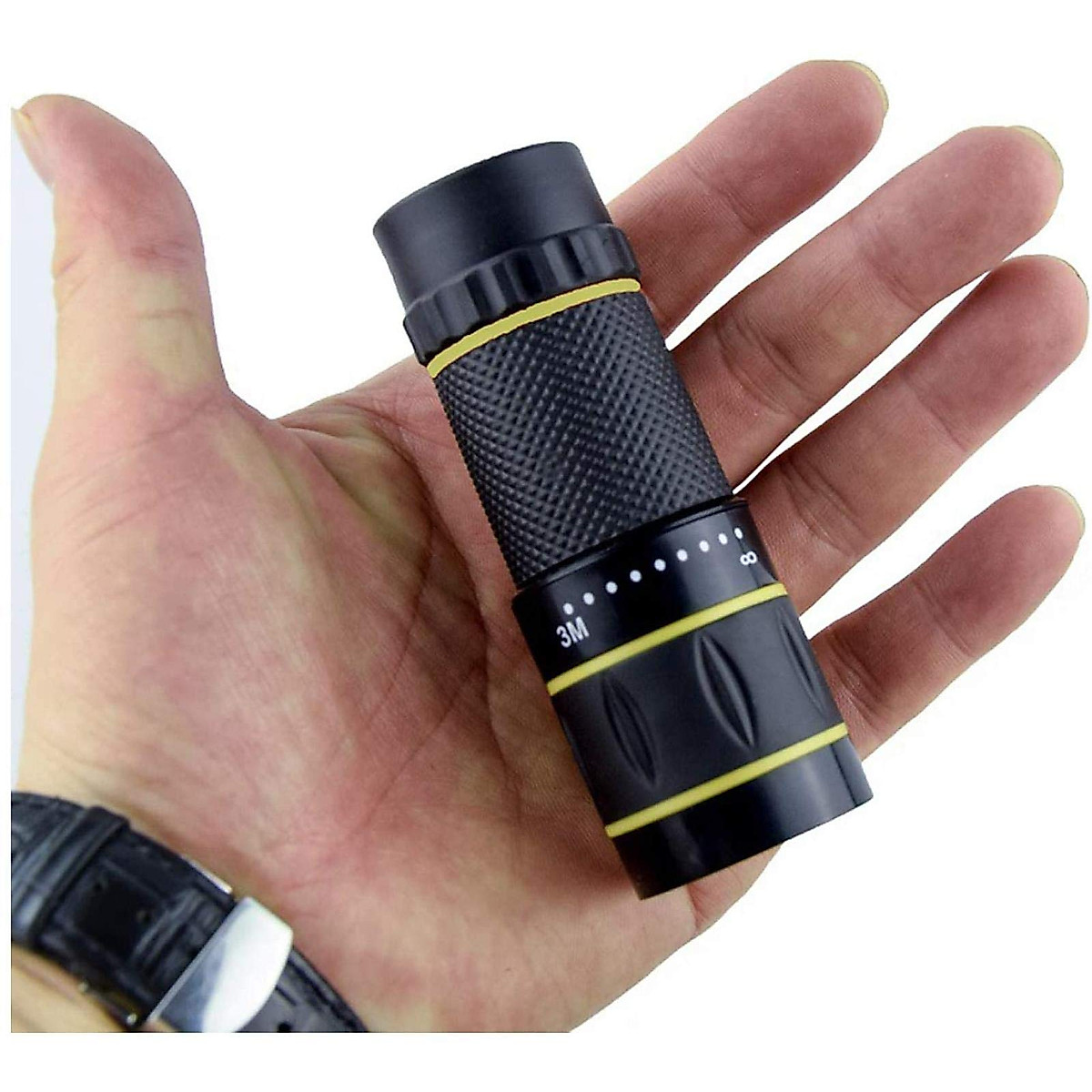 10x22 High Power Life Waterproof Monocular Compact with Smartphone Adapter BAK4 Prism FMC Lens Monocular for Adult Bird Watching, Outdoor Hunting, Travel