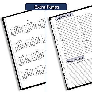 AT-A-GLANCE 2023 Monthly Planner, DayMinder, 14 Month Calendar, 8" x 11-3/4", Large, Monthly Tabs, Hardcover, Black (G470H00)