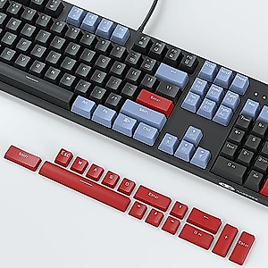 MageGee Mechanical Gaming Keyboard MK-Armor LED Blue Backlit and Wired USB 104 Keys Keyboard with Brown Switches, for Windows PC Laptop Game(Blue&Black)…