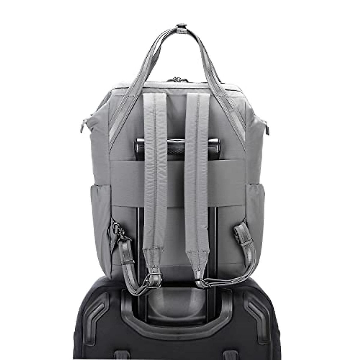 Pacsafe Women's Citysafe CX 17L Anti Theft Backpack-Fits 16 inch Laptop, ECONYL Gravity Gray, One Size