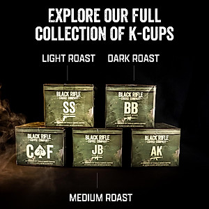 Black Rifle Coffee Supply Drop Variety Pack (48 Count of Pods) Contains a Mix of Silencer Smooth (Light Roast), AK Espresso (Medium Roast), Just Black (Medium Roast), and Beyond Black (Dark Roast), Help Support Veterans and First Responders