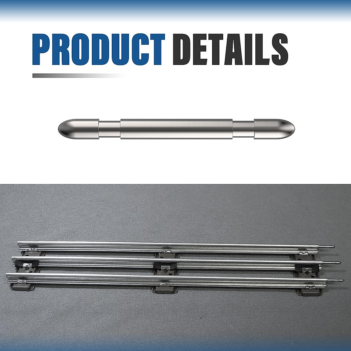 6-65042 Steel Track Pins for Lionel O-27 Scale, Train Track Connector Pins Train Lock on 3 Rail Tubular, 0.1'' Diameter and 1'' Height, Pack of 12