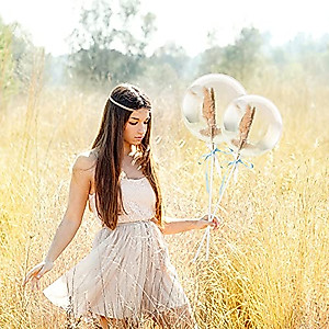 Bobo Balloon Sticks Clear Transparent Balloon Sticks Long Clear Balloon Holder with Cups for Balloons Birthday Valentine's Day Mother’s Day Graduation Wedding Anniversary decoration (25 Sets)