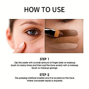 Carla Secret Makeup, Carla Secret Concealer Palette, Carla Secret Makeup Pallet, 12 Color Concealer Foundation Palette with Concealer Brush, Long-Wearing Coverage Makeup Palette (#01)