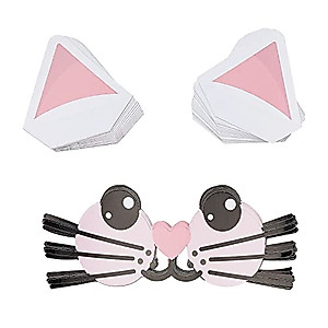 36 Pack Latex Balloons for Cat Birthday Party Supplies, Party Decorations (Pink, White, 12 In)