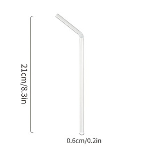 Typutomi 100pcs Clear Plastic Straws Individually Wrapped Disposable Bendy Straw Flexible Drinking Straws for Juice, Milk, Tea, Cocktails, Parties, Daily use(8.3 Inch)