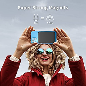 Morenjoy Magnetic Wireless Portable Charger, 10000 mAh Magnetic Battery for iPhone 14/13/12 Series, Magnetic Power Bank 15W Magnetic Wireless+20W USB C