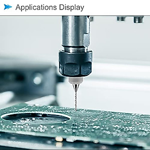 CoCud Micro PCB Drill Bits, 1/8" Shank 0.5mm Cutting Edge, Tungsten Carbide Print Circuit Board Drill Bit - (Applications: for CNC Drilling Engraving Machine), 2-Set (20-Pieces)