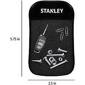 STANLEY S4005 3.5" x 5.75" Extra-Strong Anti-Slip Grip Dashboard Gel Pad for Cell Phone, Tablet, GPS, Keys or Sunglasses, Pack of 4