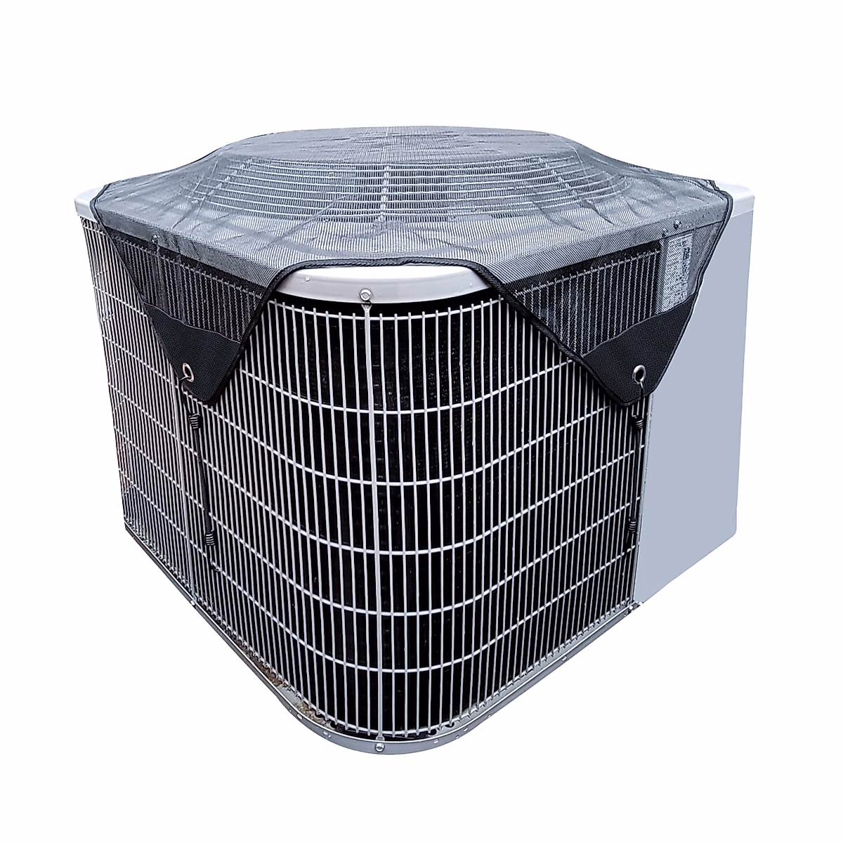 Air Conditioner Covers for Outside Units Central Ac Cover Leaf Guard Heavy Duty Mesh AC Defender for Outdoor Square Units, All Season Black ( 32 x 32 inch Mesh)