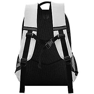 White Horse Backpack for Students Boys Girls School Bag Travel Daypack