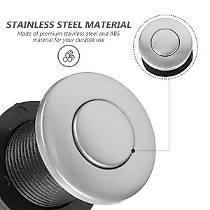 3 sets Garbage Disposal Parts Kit Garbage Disposal Button Garbage Disposal Bathtub Brushed Nickel