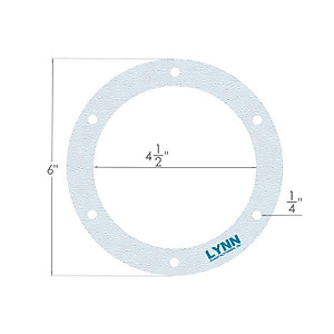 Lynn Manufacturing Pellet Stove 6" Round Gasket, Exhaust or Combustion Blower - Single, 2100J