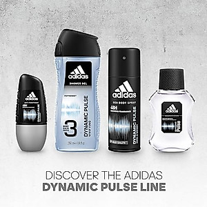 Dynamic Pulse Eau De Toilette Spray by Adidas, Developed with Athletes for Men, 3.4 Ounce