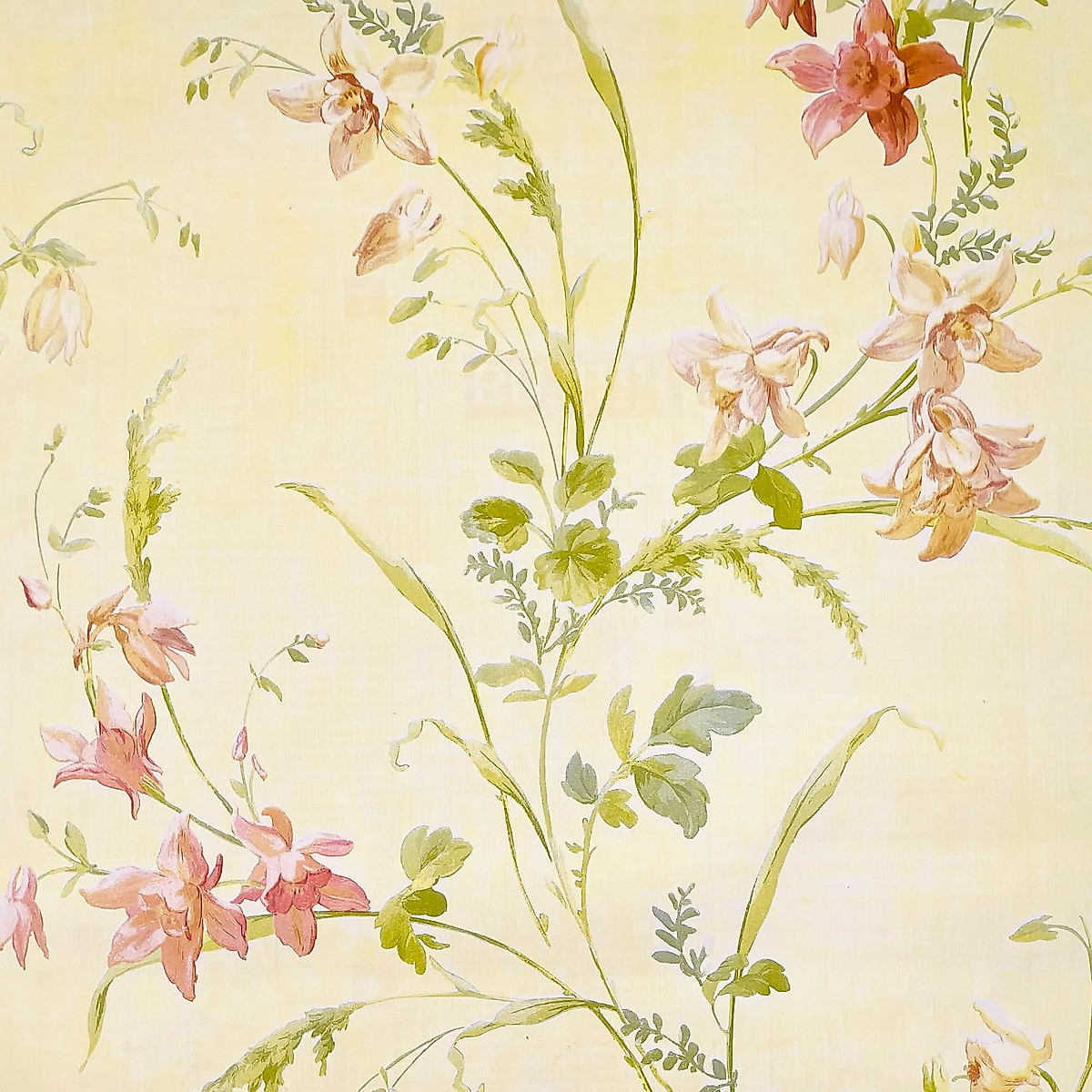 Yifely Self-Adhesive Shelf Liner Removable Furniture Paper for Covering Apartment Dresser Drawers, Rural Flower, 17.7 Inch by 9.8 Feet