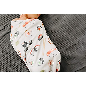 Large Premium Knit Baby Swaddle Receiving Blanket "Baja" by Copper Pearl