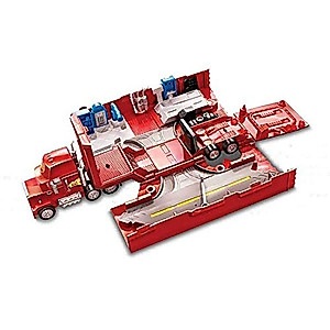 Disney Cars Toys Mack Hauler, Movie Playset, Toy Truck and Transporter, Racing Details for Story and Competition Play, Ages 4 and Up