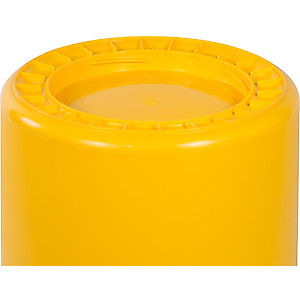 Carlisle FoodService Products 34102004 Bronco Round Waste Container Only, 20 Gallon, Yellow