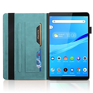 TIPOYOROO Case for Lenovo Tab M8 / Smart Tab M8 Premium PU Leather Cover Folio Stand Case Flip Wallet Shell for Lenovo Tab 8.0 inch TB-8505F / TB-8505X, TB-8505FS Tablet - Turquoise
