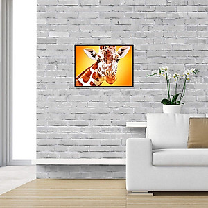 SENWANG Diamond Painting Kits for Adults 5D DIY Full Drill by Number Round Crystal Rhinestone Embroidery Arts Craft for Home Wall Decor 11.8"x 15.75"Giraffe