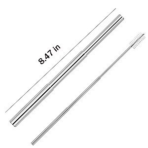 Reusable Metal Straws Collapsible Stainless Steel Straws with Cleaning Brush and Storage Case Portable Collapsible Straws with a Case for Travel Home Metal Straws Drinking