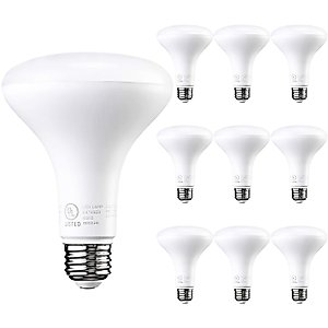 TORCHSTAR 10 Pack BR30 LED Flood Light Bulbs Dimmable, 5000K Daylight, 65W Equivalent, Recessed Downlight Bulb for Can Ceiling Light, E26 Base, UL & Energy Star Listed