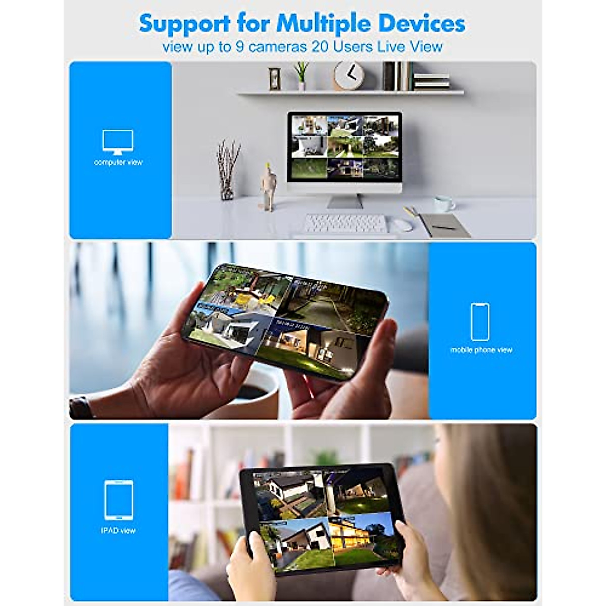 LaView Security Camera Outdoor Wired Starlight Color Night Vision, 2K Cameras for Home Security AI Human Detection & Auto Tracking, IP65 Outdoor Camera 2-Way Audio, US Cloud, Compatible with Alexa