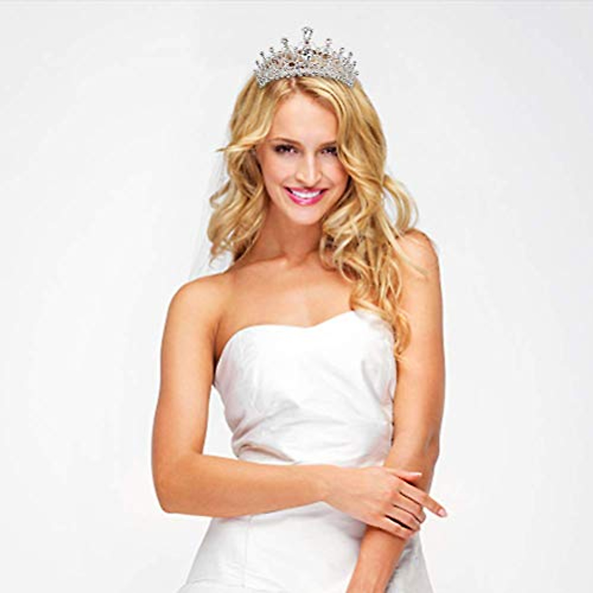 NODG Silver Tiaras and Crowns for Women Crystal Silver Crowns for Women Crowns and Tiaras Hair Accessories for Wedding Birthday Tiaras Princess Crowns and Tiaras for Bride